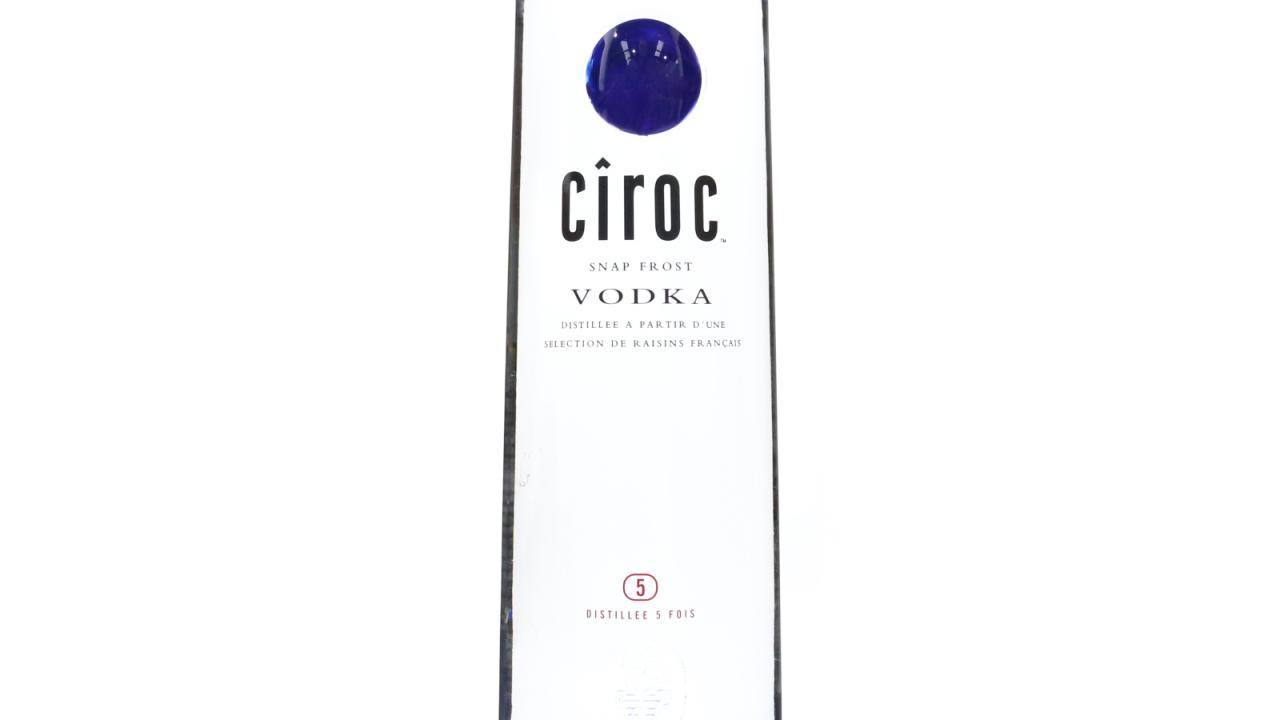 Ciroc Snap Frost Vodka 1 Litre Whisky | Whisky Auctioneer