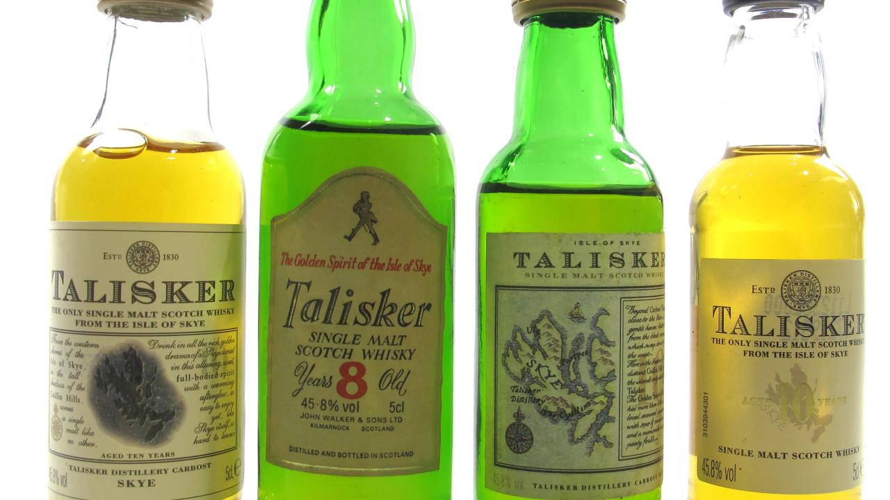 Talisker Miniature Selection x 4 / including Striding Man Whisky ...