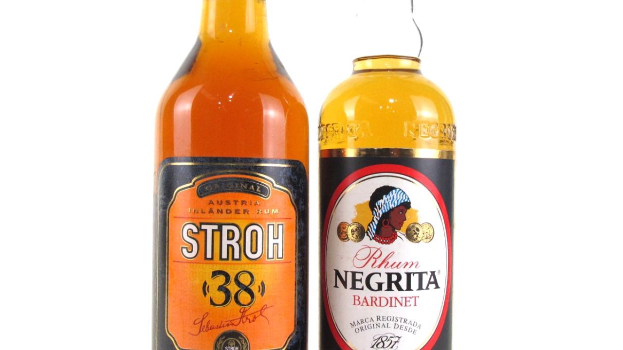 Rhum Negrita Bardinet 70cl & Stroh 38 Austria Inlander Rum 1 Litre ...