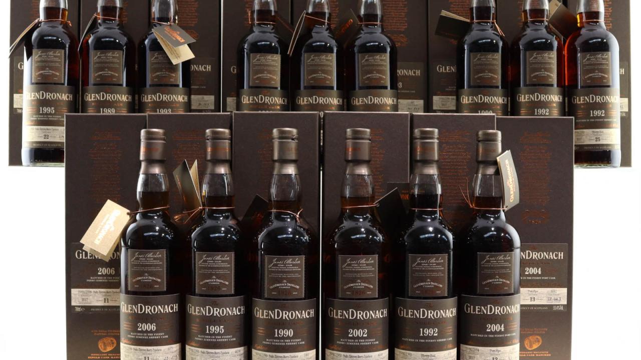 Glendronach Single Cask Batch #16 Collection 15 x 70cl Whisky | Whisky ...