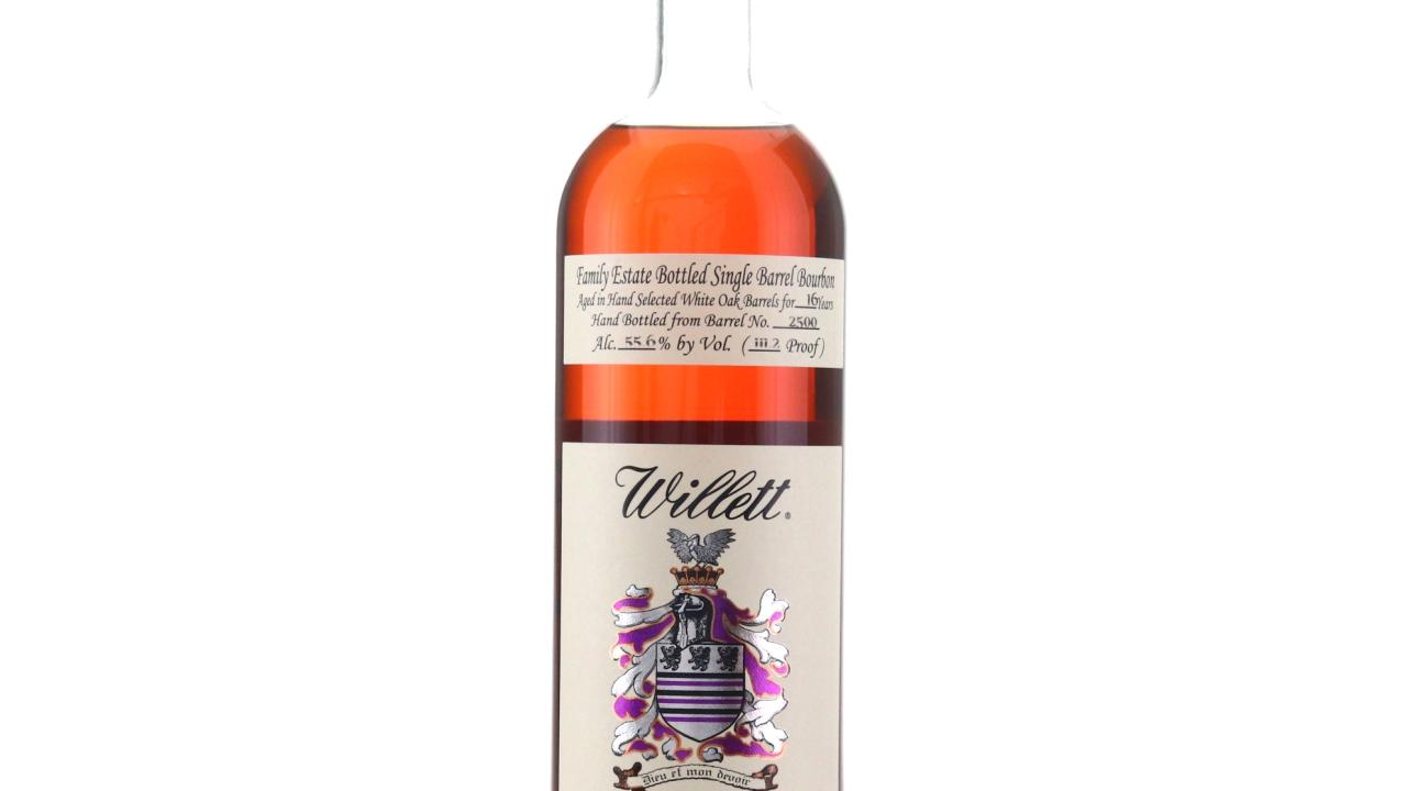 Willett Family Estate 16 Year Old Single Barrel Bourbon #2500 Whisky ...