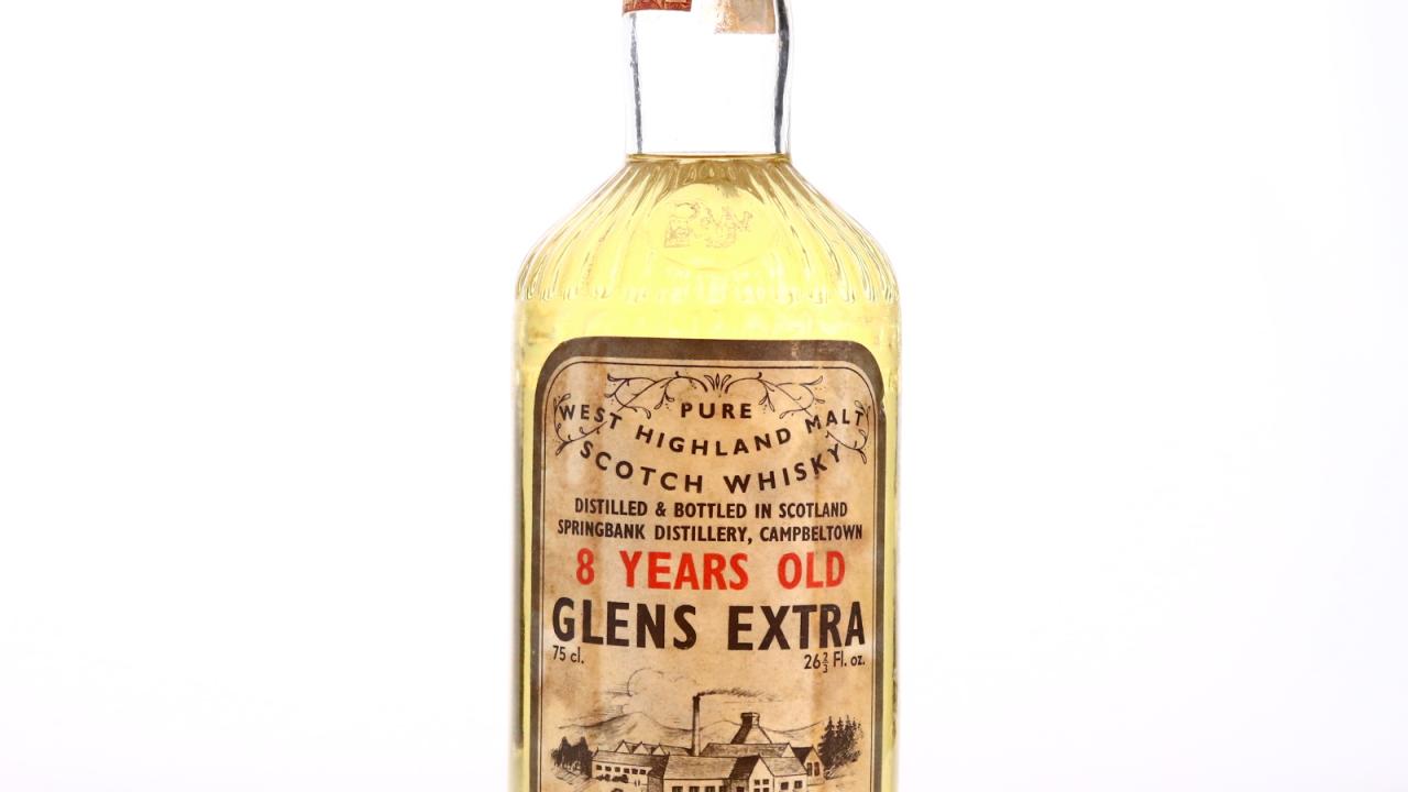 Glens Extra 8 year Old Pure West Highland Malt 1970s Whisky | Whisky ...
