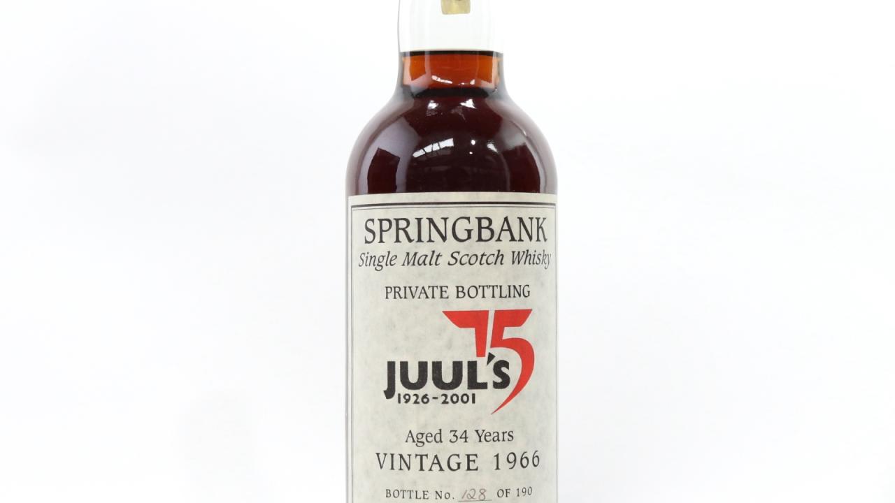 Springbank 1966 Private Bottling 34 Year Old / Juul's Whisky | Whisky ...