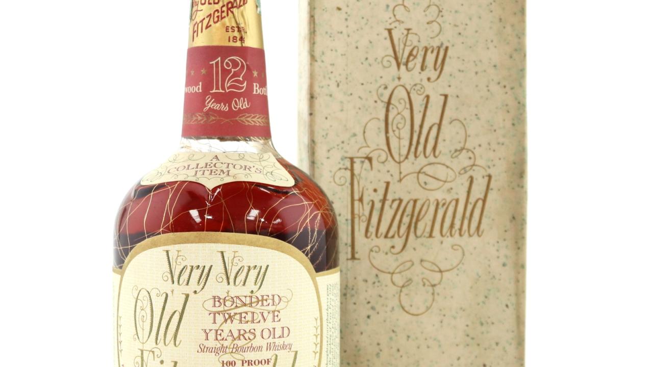 Very Very Old Fitzgerald 1957 Bonded 12 Year Old 100 Proof Whisky ...