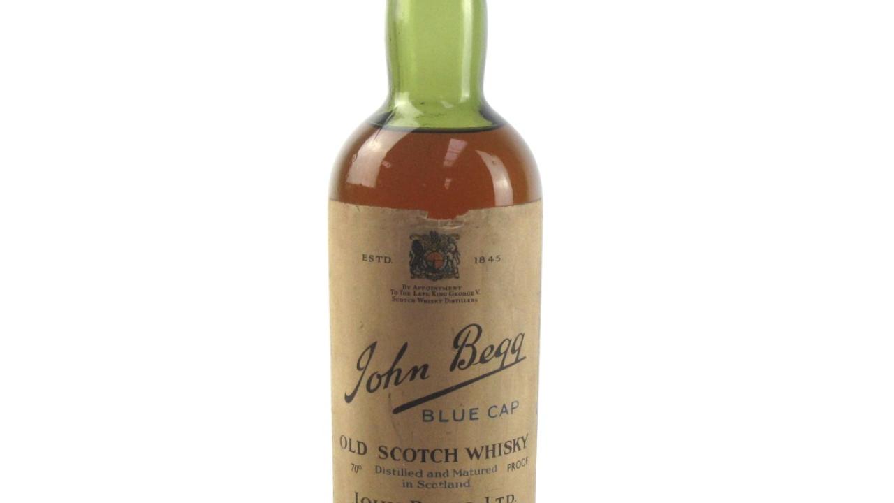 John Begg Blue Cap Circa 1940s/50s Whisky | Whisky Auctioneer