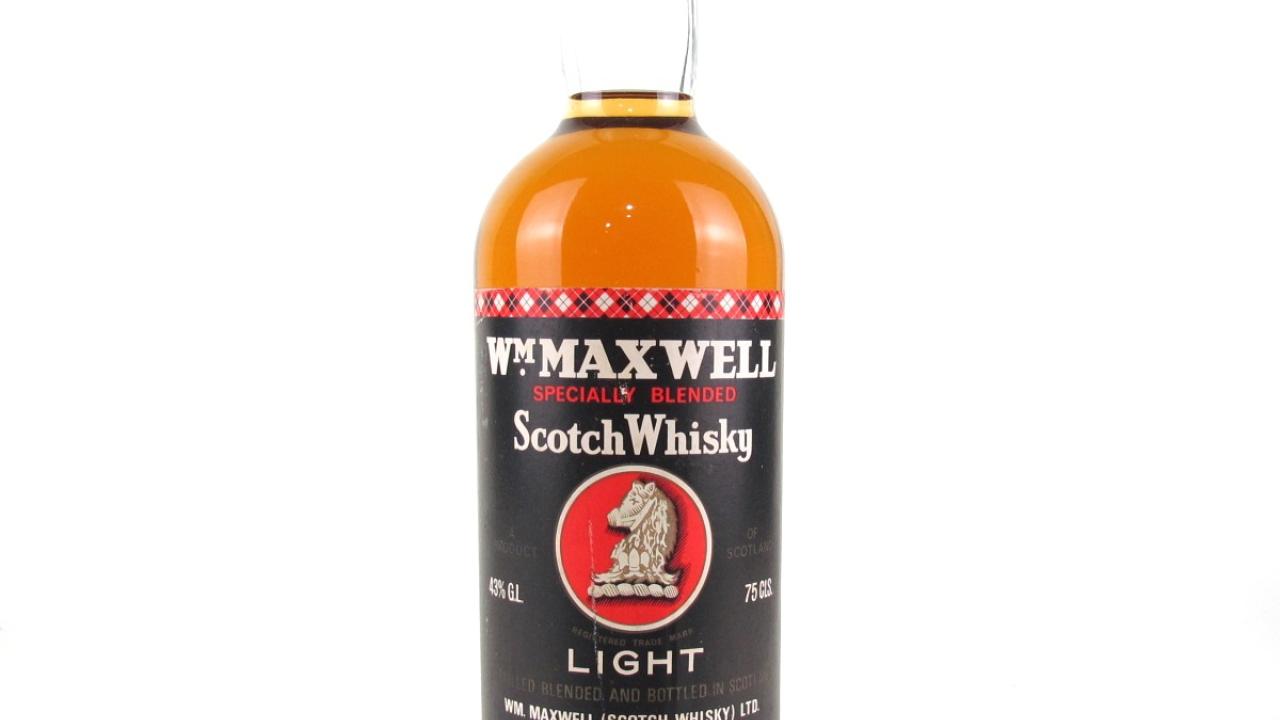 W.M Maxwell Light Scotch Whisky Circa 1980s Whisky | Whisky Auctioneer