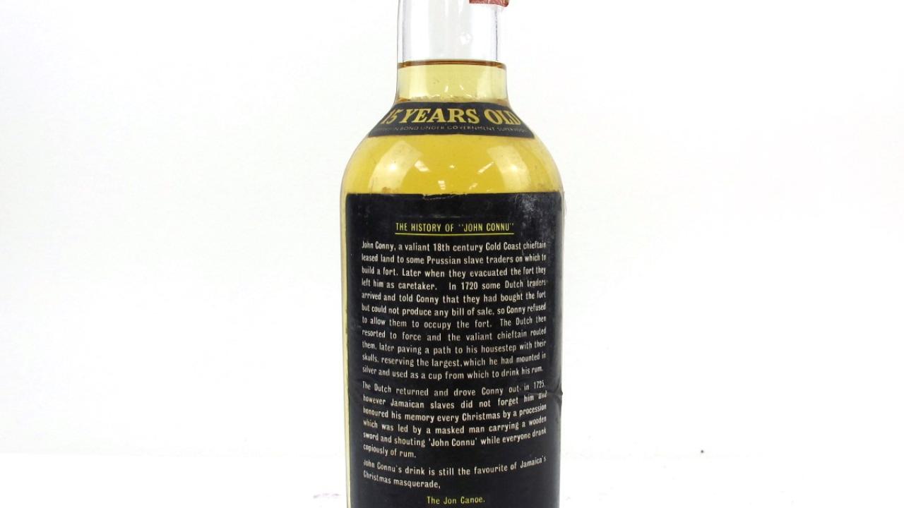 Jon Canoe 15 Year Old Rum Circa 1960s Whisky | Whisky Auctioneer