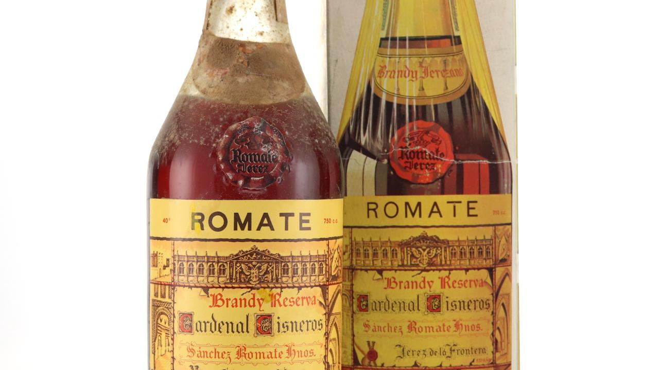 Sanchez Romate Cardenal Cisneros Brandy 1970s Whisky | Whisky Auctioneer