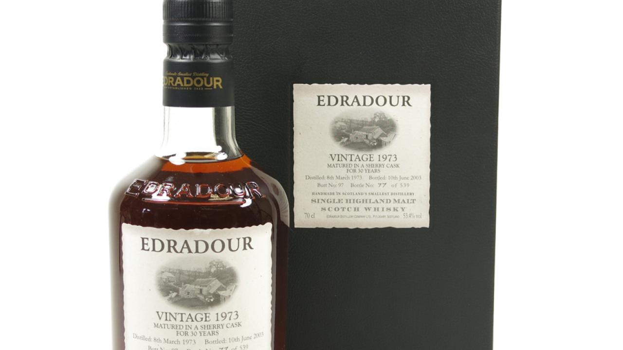 Edradour 1973 Sherry Cask 30 Year Old Whisky | Whisky Auctioneer