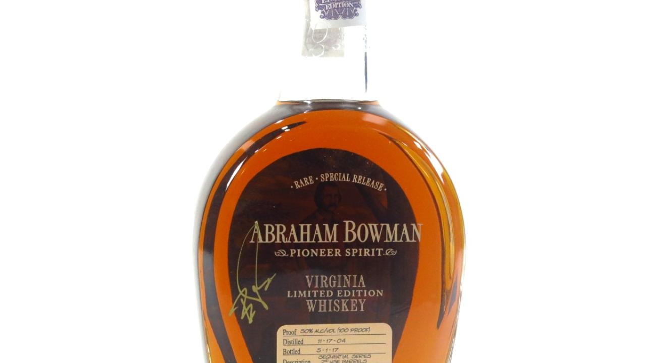 Abraham Bowman 2004 Sequential Series 2nd Use Barrels Virginia Whiskey ...