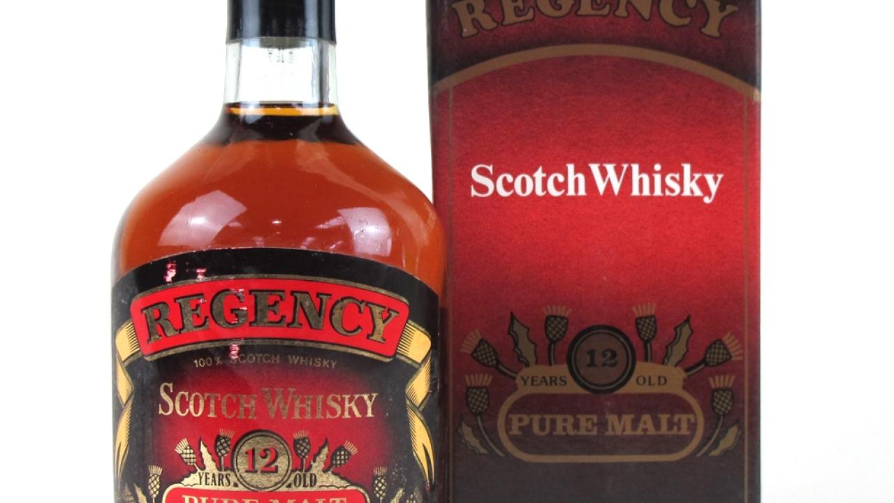 Regency 12 Year Old Pure Malt 1980s Whisky | Whisky Auctioneer