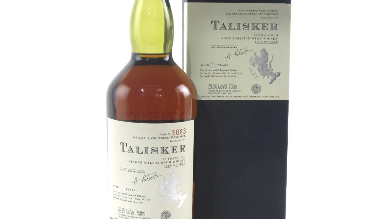 Talisker 1975 Cask Strength 25 Year Old First Release 75cl Whisky ...