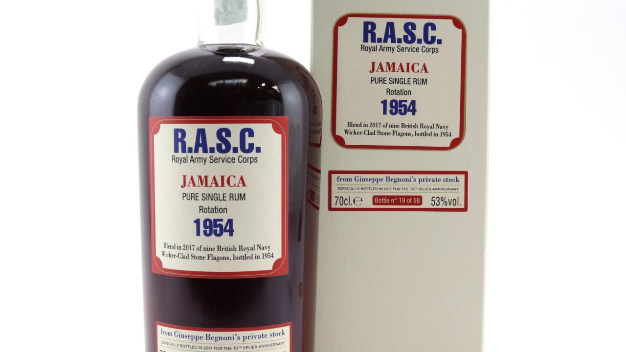 Royal Army Service Corps 1954 Jamaica Rum / Velier 70th Anniversary ...