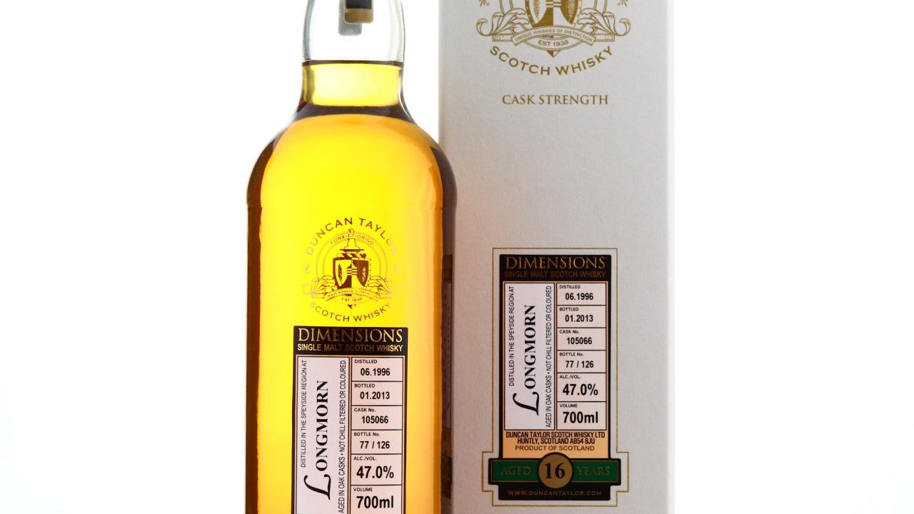 Longmorn 1996 Duncan Taylor 16 Year Old / Dimensions Whisky | Whisky ...
