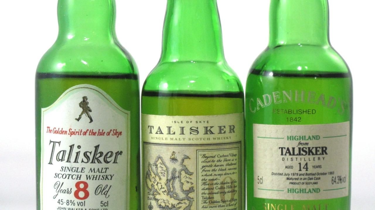 Talisker Miniature Selection x 3 / including Striding Man Whisky ...