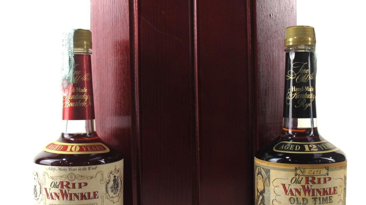 Old Rip Van Winkle 10 & 12 Year Old 'Old Time Rye' Whisky | Whisky ...