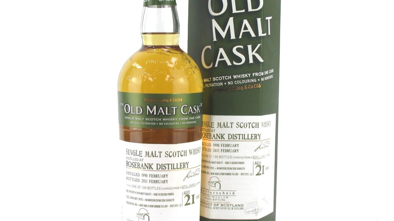 Rosebank 1990 Douglas Laing 21 Year Old / Private Bottling Whisky ...