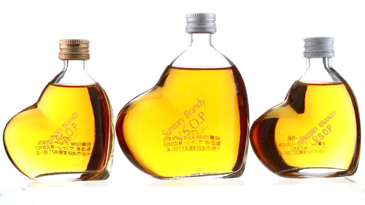 Suntory VSOP Brandy Heart shaped miniatures 3 x 5cl Whisky | Whisky ...
