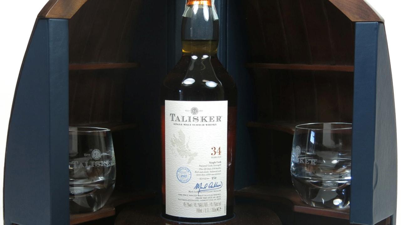 Talisker 34 Year Old Single Cask - Boat Cabinet Whisky | Whisky Auctioneer