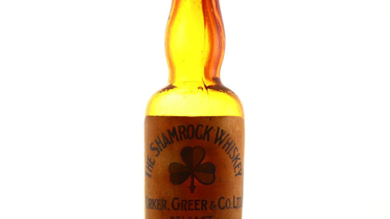 Shamrock Irish Whiskey Miniature circa 1930s / Kirker, Greer & Co ...