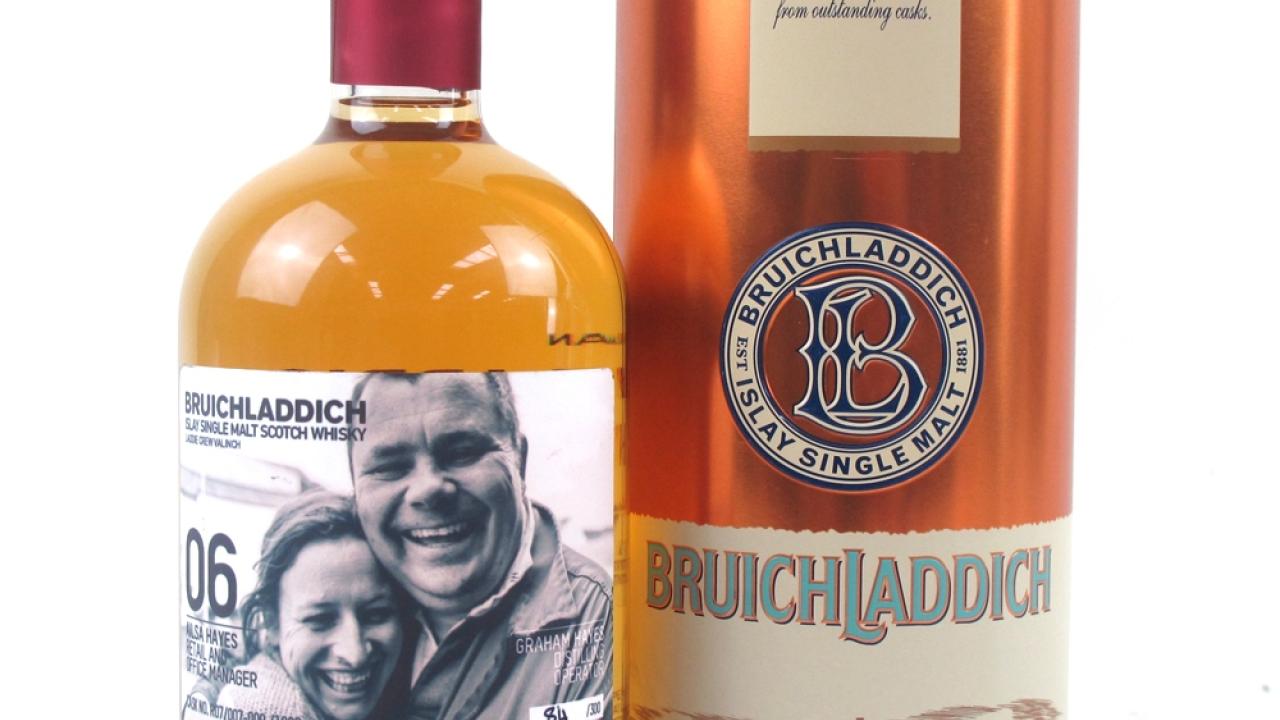 Bruichladdich 1992 Valinch 22 Year Old / Ailsa and Graham Hayes Whisky ...