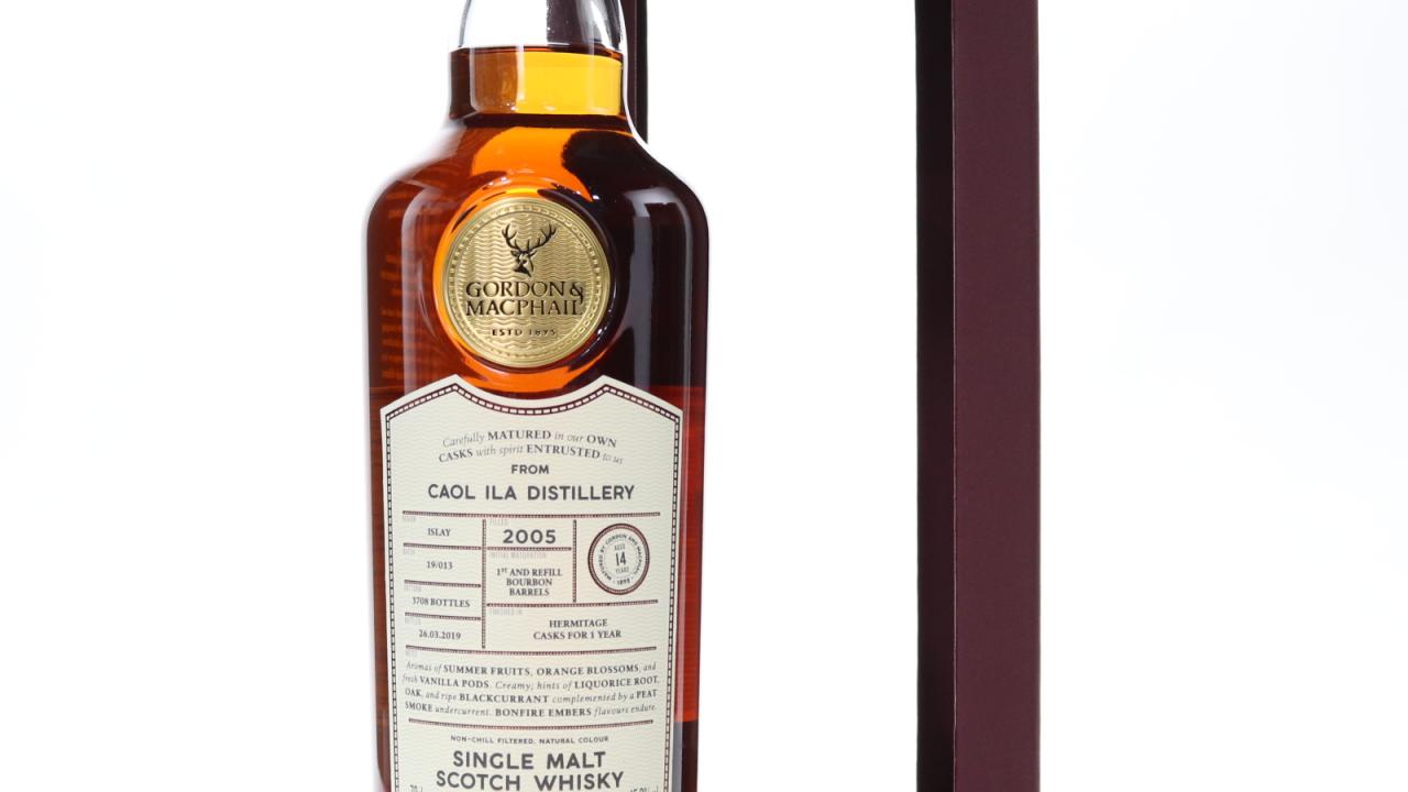 Caol Ila 2005 Gordon and MacPhail 14 Year Old Batch #19/013 Whisky ...