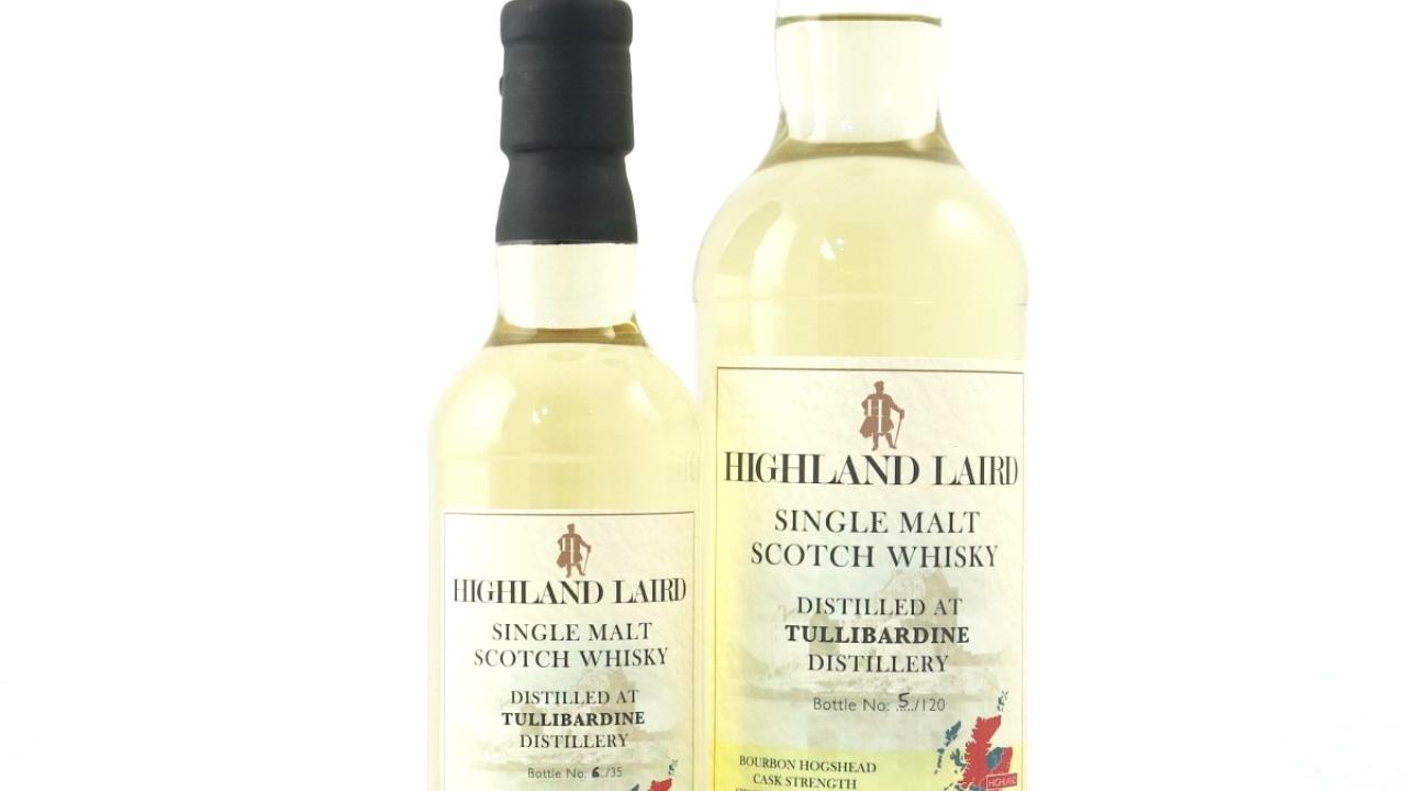 Tullibardine 5 Year Old Highland Laird Single Casks 70cl & 35cl Whisky ...