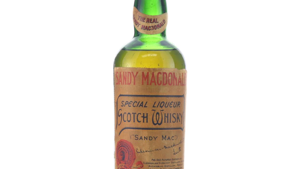 Sandy MacDonald Special Liqueur Whisky circa 1920-23 Whisky | Whisky ...