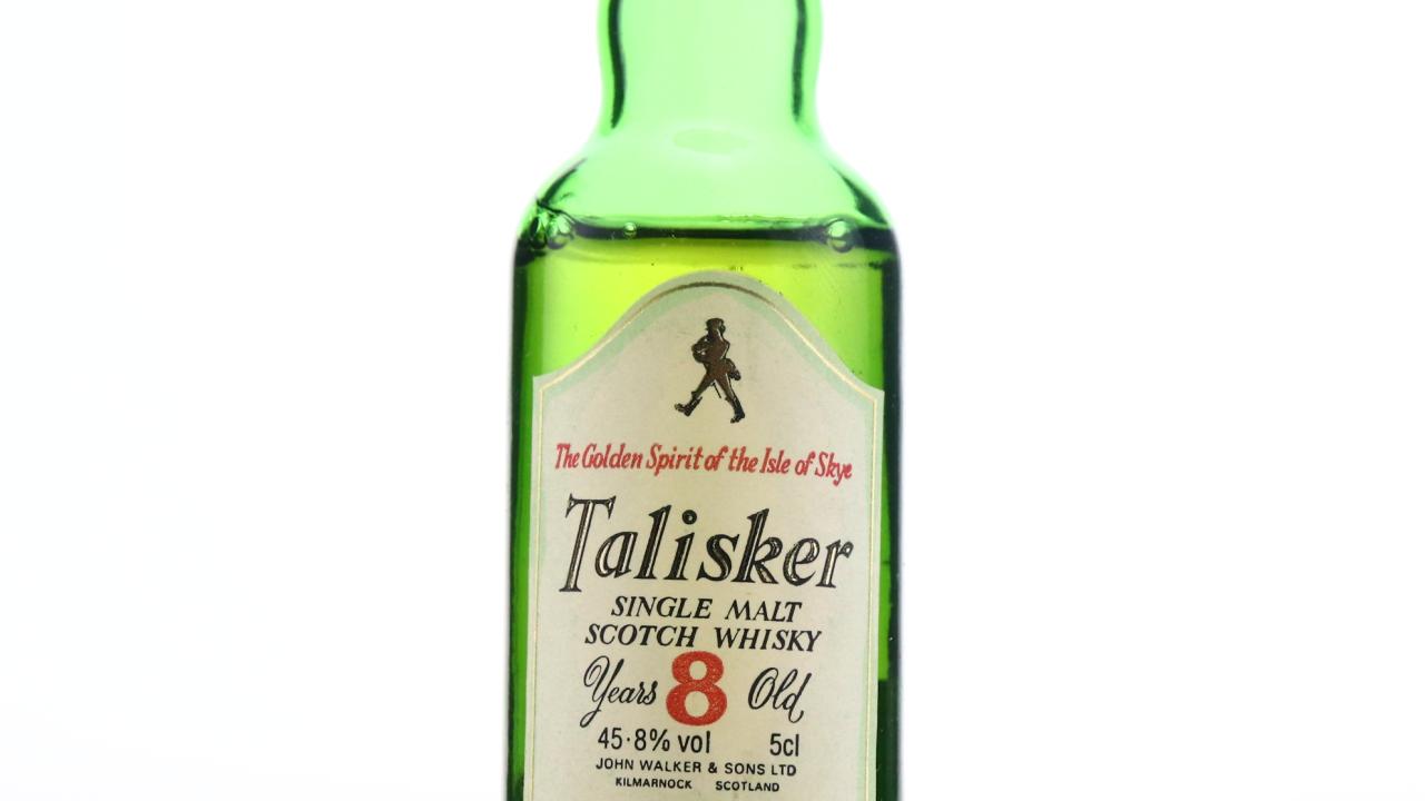 Talisker 8 Year Old John Walker and Sons Miniature 1980s Whisky ...