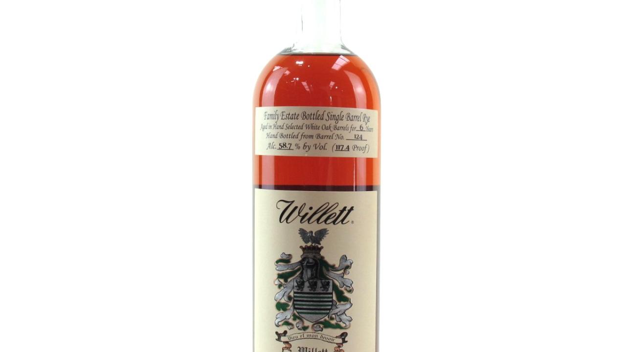Willett Family Estate 6 Year Old Single Barrel Rye Whisky | Whisky ...