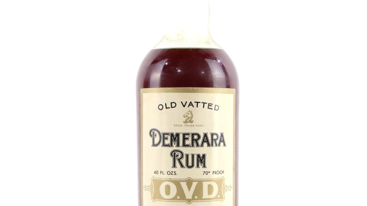 George Morton 'OVD' Old Vatted Demerara Rum Whisky | Whisky Auctioneer