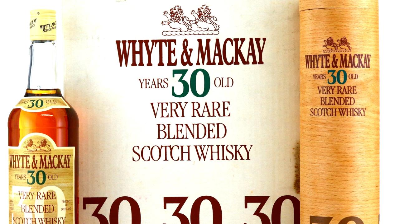 Whyte & Mackay 30 Year Old Very Rare - Includes Original Case Whisky ...