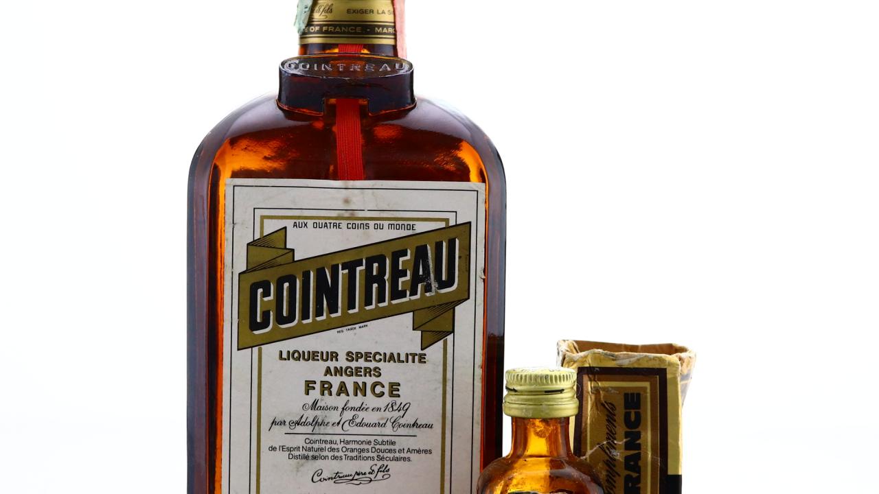 Cointreau Liqueur 1980s with Miniature Whisky | Whisky Auctioneer