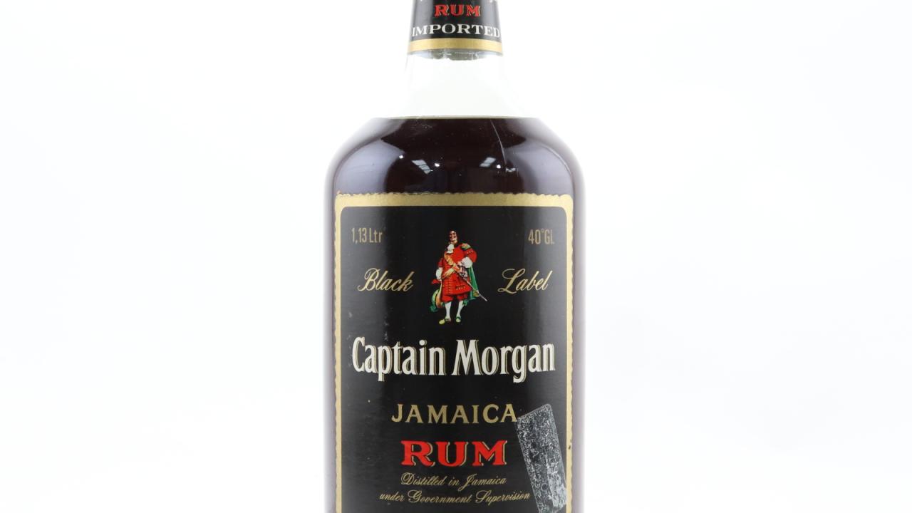 Captain Morgan Black Label Rum Whisky | Whisky Auctioneer