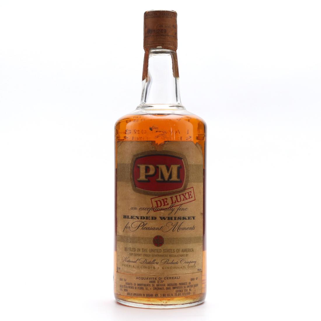 PM De Luxe Blended Whiskey 1959 Whisky | Whisky Auctioneer