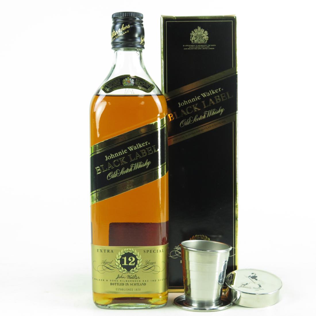 Johnnie Walker Black Label 12 Year Old / Including Pocket Cup Whisky ...