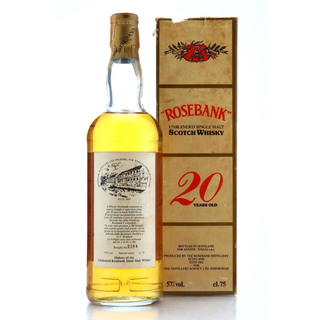 Rosebank 20 Year Old - The Distillers Agency | Whisky Auctioneer