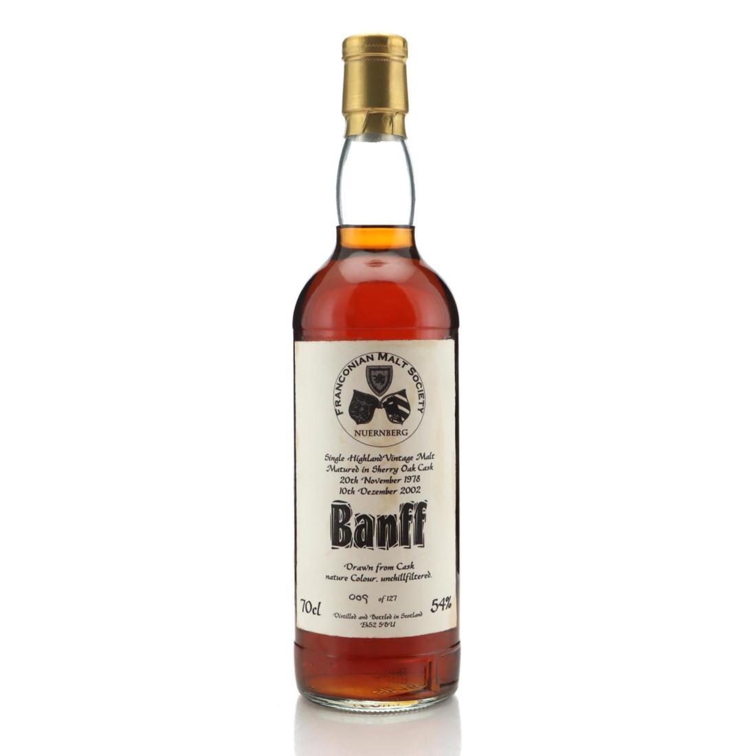 Banff 1978 Franconian Malt Society, Nuernberg Whisky | Whisky Auctioneer