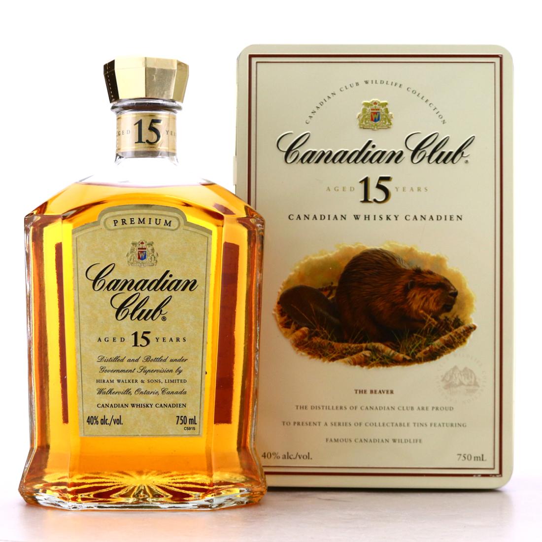 Canadian Club 15 Year Old Canadian Whisky - The Beaver Whisky | Whisky ...