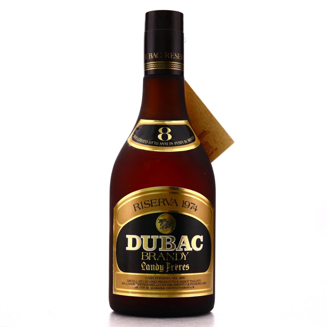 Dubac Reserve 8 Year Old Brandy Whisky | Whisky Auctioneer