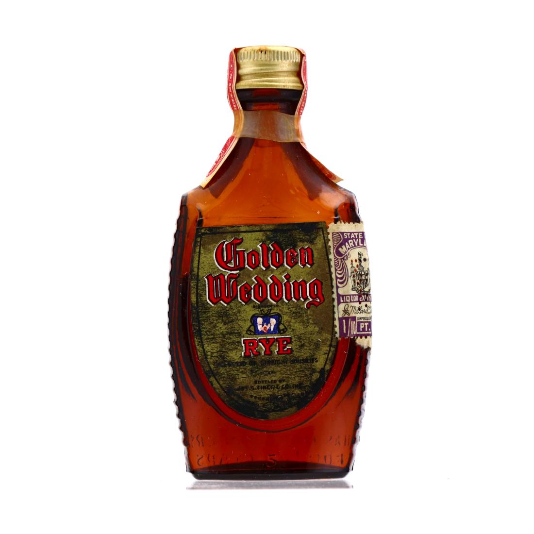 Golden Wedding Blended Straight Rye Miniature circa 1950s Whisky ...