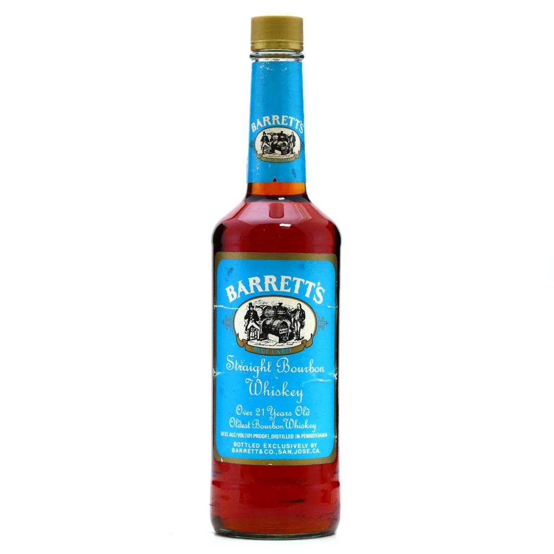 Barrett's 21 Year Old Blue Label Straight Bourbon Whisky | Whisky ...