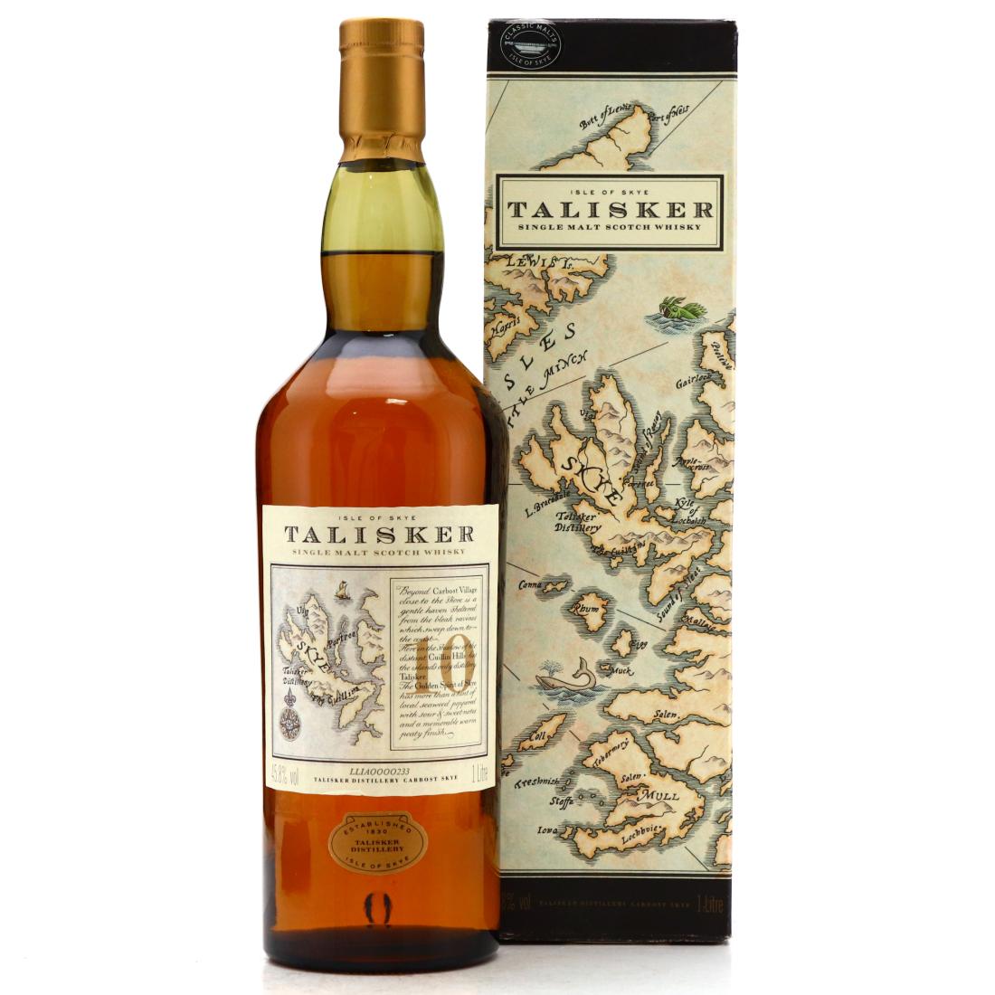 Talisker 10 Year Old Map Label 1 Litre 1990s Whisky | Whisky Auctioneer