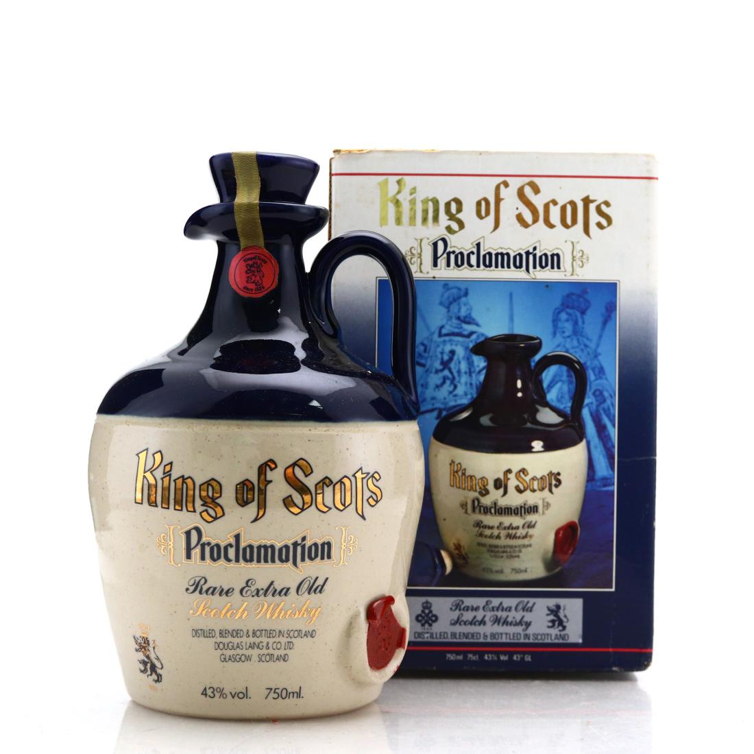 King of Scots Rare Extra Old Proclamation Decanter 1980s Whisky | Whisky Auctioneer