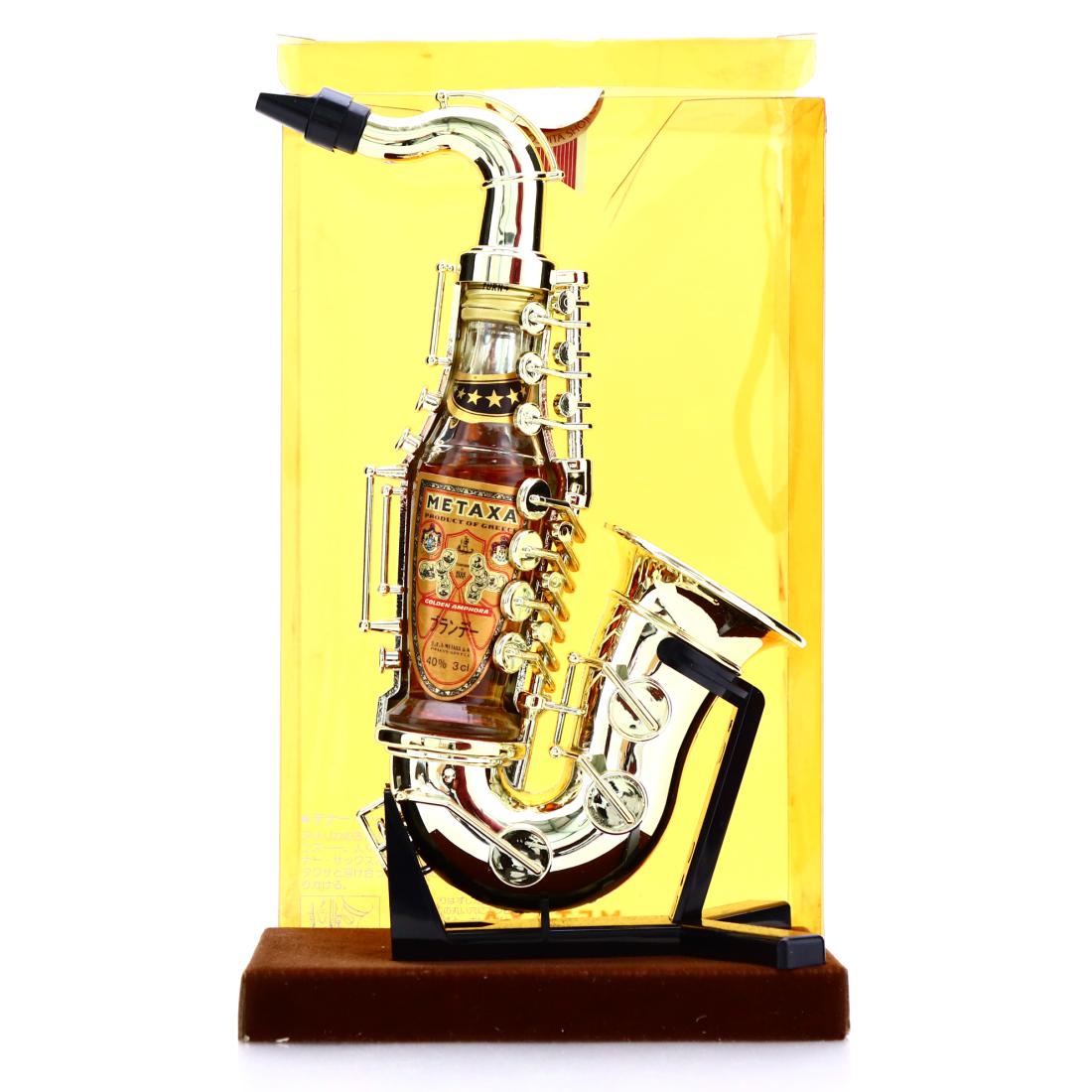 Metaxa 7-Star Gold Label Greek Brandy Saxophone Miniature Whisky ...