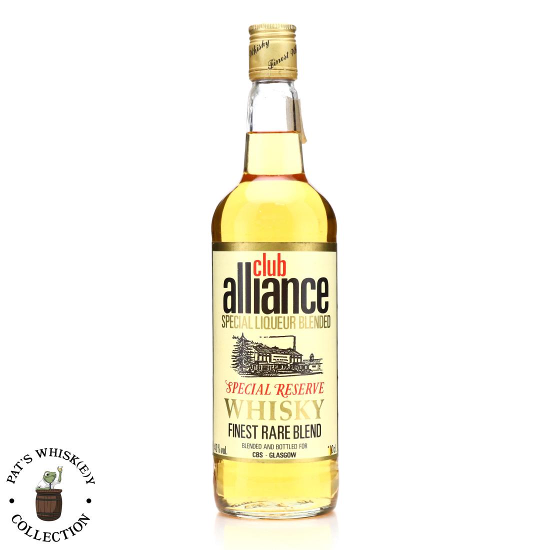 Club Alliance Blended Scotch Whisky 1960s Whisky | Whisky Auctioneer