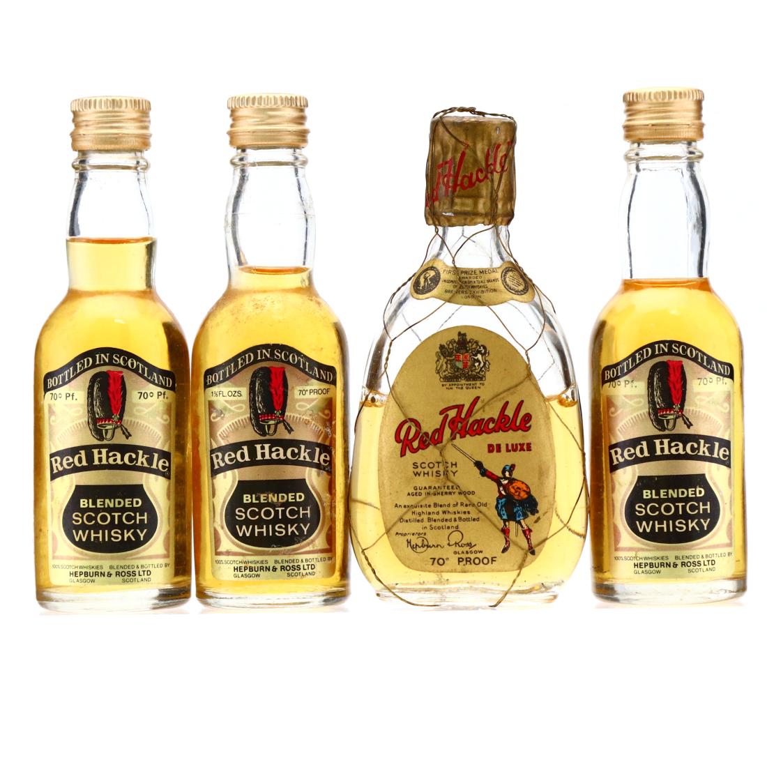 Red Hackle De Luxe Scotch Whisky Miniature x 4 Whisky | Whisky Auctioneer