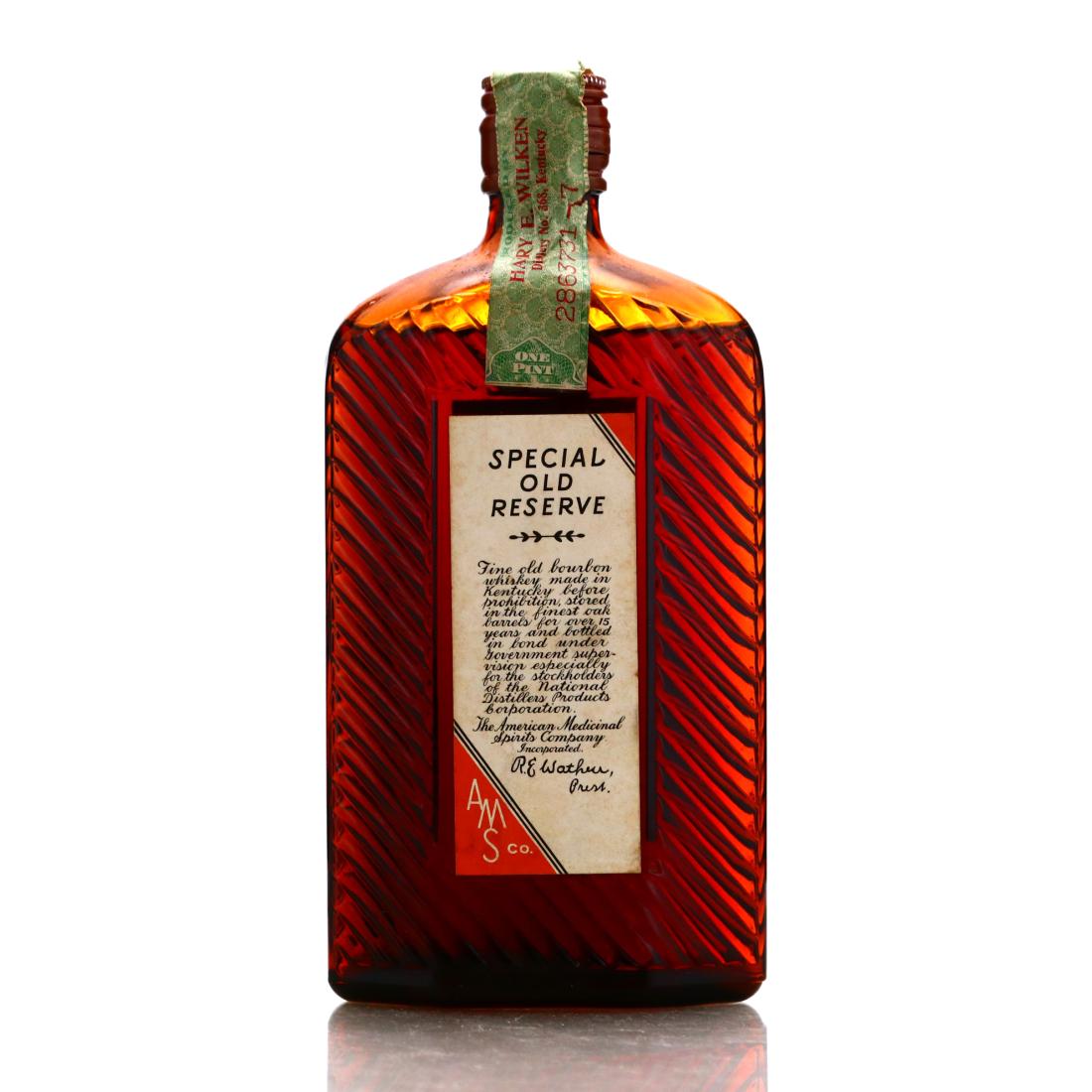 AMS Co 1917 Special Old Reserve Bourbon Whisky | Whisky Auctioneer