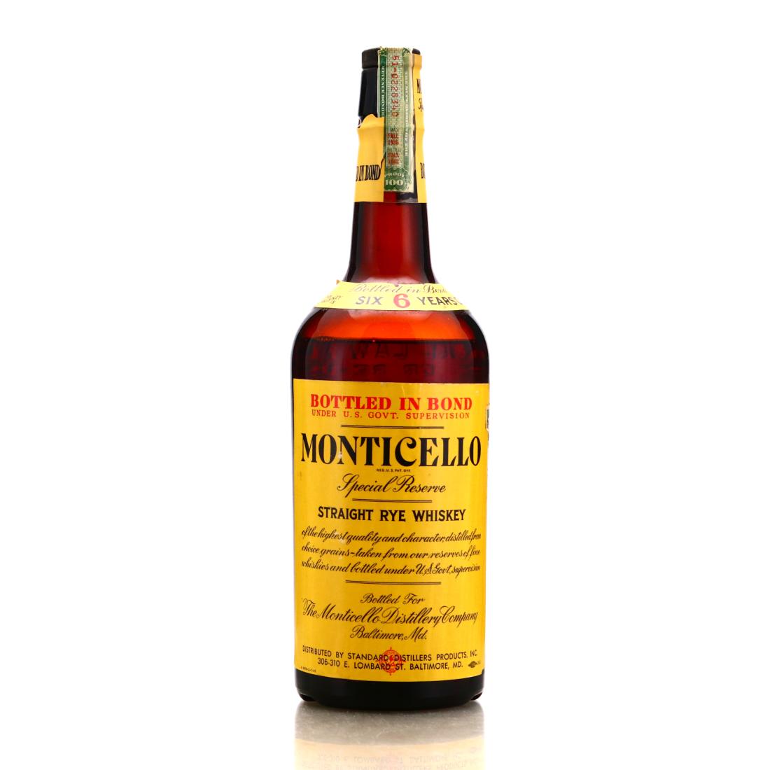 Monticello 1936 Bottled in Bond 6 Year Old Quart Whisky | Whisky Auctioneer