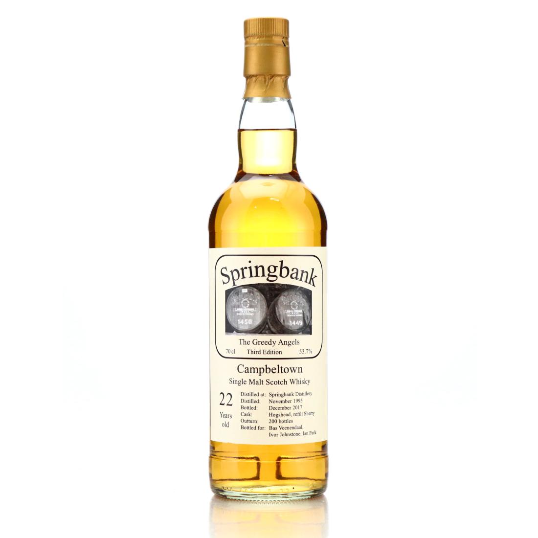 Springbank 1995 Greedy Angels 22 Year Old Whisky | Whisky Auctioneer